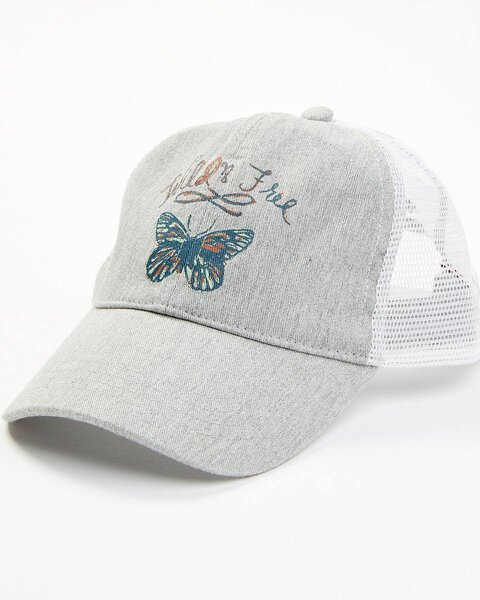 Shyanne - Women's Wild & Free Butterfly Mesh-Back Ball Cap - Military ...