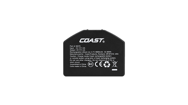 COAST Products - ZX1010 Rechargeable Battery - Military & First ...