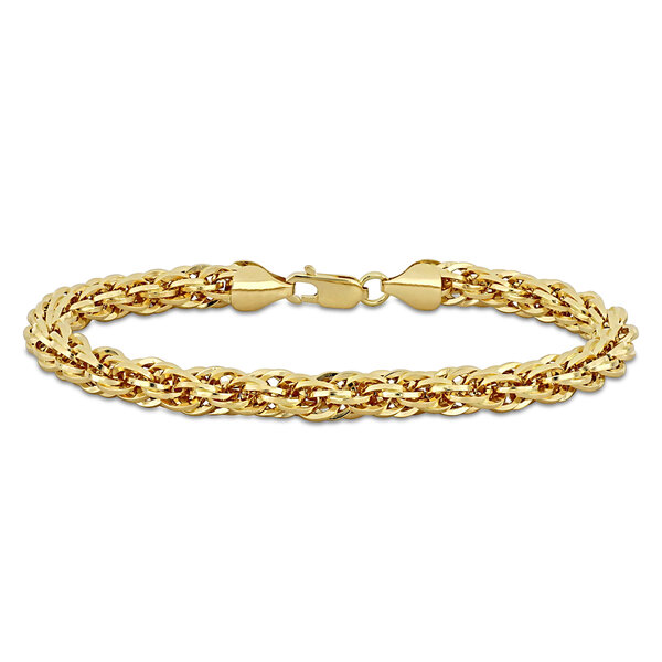 Allegro - 6mm Infinity Rope Chain Bracelet in 14k Yellow Gold ...
