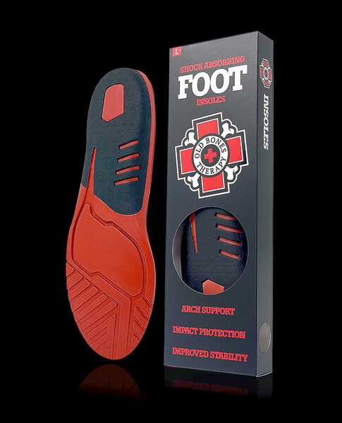 Old Bones Therapy Shock Absorbing Foot Insoles Military And First