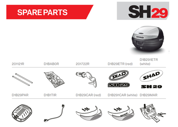 SHAD USA - SH29 Spare Parts - Military & First Responder Discounts | GOVX