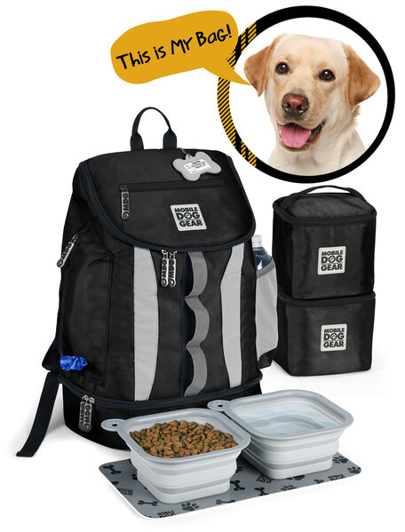 Mobile Dog Gear - Mobile Drop Bottom Weekender Backpack - Military ...