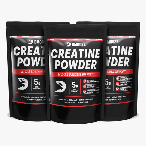 Dmoose Creatine Powder Pack Of 3 Military And First Responder