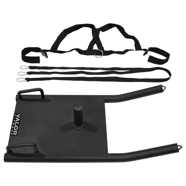 Valor Fitness - Agility Sled Push Pull Drag w/ Shoulder Harness ...