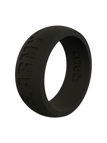 QALO - Men's U.S. Army® Black Q2X™ Silicone Ring - Military & First ...
