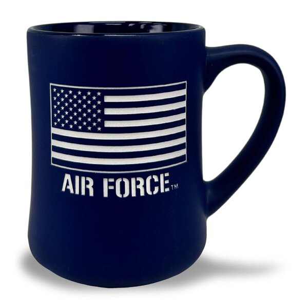 Air Force Gear - Air Force American Flag MK Etched Mug (Blue ...
