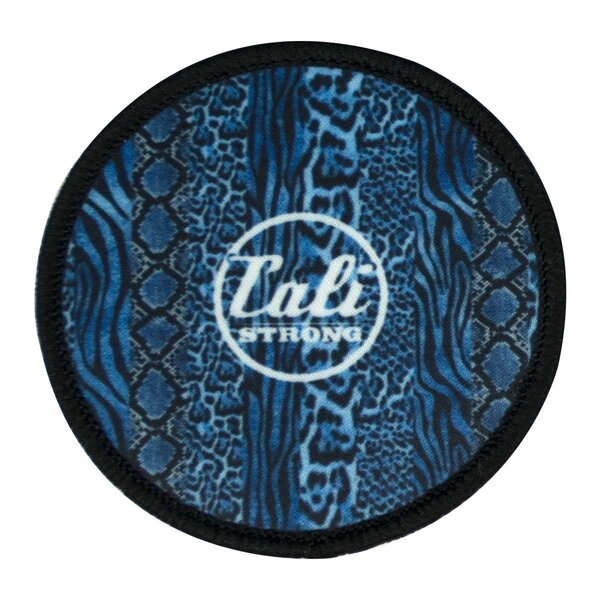 CALI Strong - CALI Strong White Blue Round Hook-and-Loop Morale Patch ...