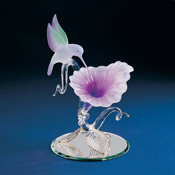Glass Baron - Hummingbird with Fuchsia Flower - Military & First ...