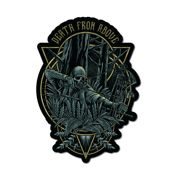 Bow Crew Apparel - "Death From Above" Sticker - Military & First ...
