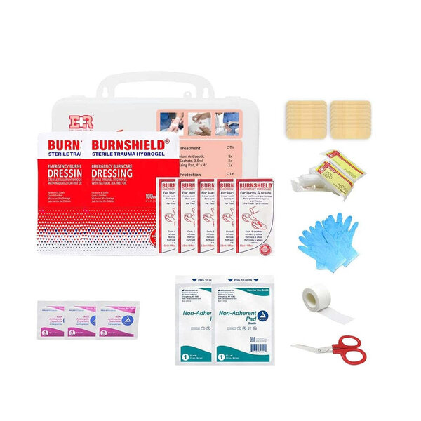 MediTac Kits - Ever Ready First Aid Basic Burn Kit with Burn Gel ...