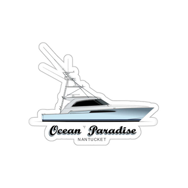 Coastline - Ocean Paradise Die-Cut Sticker - Military & First Responder ...