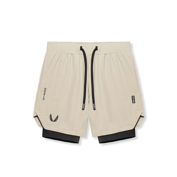 ASRV - 0866. Tetra-Lite® 7" Liner Short - Sand Smoke "Wings"/Black ...