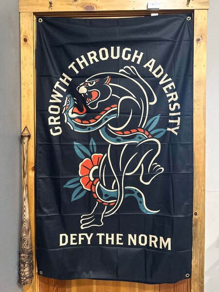 We Defy The Norm - Growth Through Adversity Flag - Military & First ...