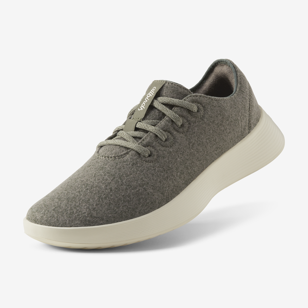 Allbirds - Men's Wool Runner Go - Rugged Green (Stony Cream Sole ...