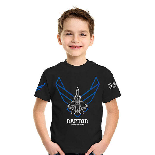 Valor Gear - F-22 Raptor Kids T-shirt - Military & First Responder ...