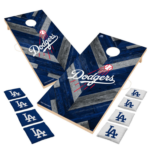 Victory Tailgate - Los Angeles Dodgers | 2x4 Solid Wood Cornhole ...
