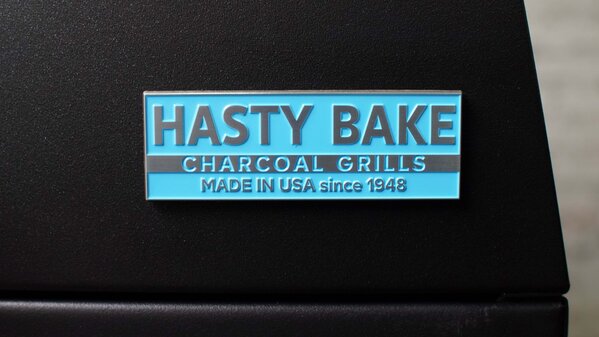 Hasty Bake Charcoal Grills - Hasty Bake Light Blue Hood Logo - Military ...