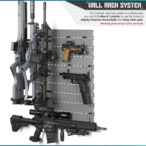 SFT2 Tactical - Wall Rack System - 5 Panel and Attachments - Military ...