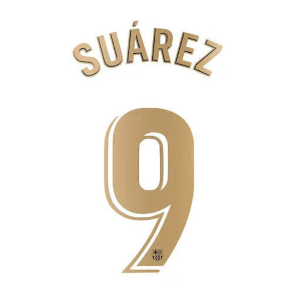 ProSoccer - Barcelona 2020/21 Away Suarez #7 Jersey Name Set - Military ...
