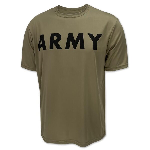 Army Gear - Army Logo Core Performance T-Shirt (Olive) - Military ...