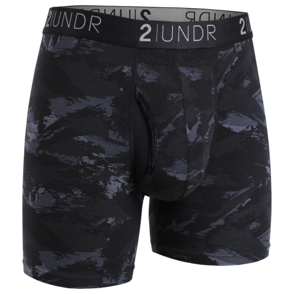 2UNDR - Swing Shift 6" Boxer Brief - Black Storm - Military & First ...