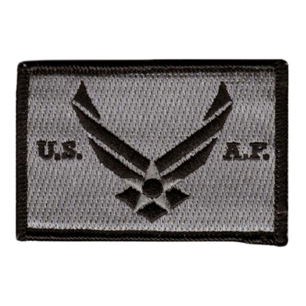 Notch - US Air Force Patch- Silver-Black - Military & First Responder ...