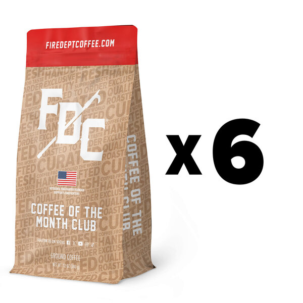 Fire Department Coffee - Coffee Of The Month Club Ground - 6 Month ...