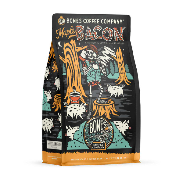 Bones Coffee Company - Maple Bacon® | 12oz - Military & First Responder ...