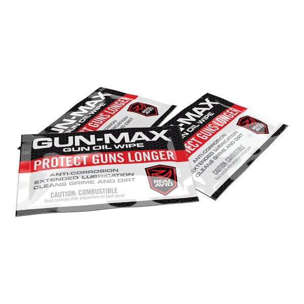 Real Avid - Gun-Max® Gun Oil Wipes - 25 Single Packs - Military & First ...