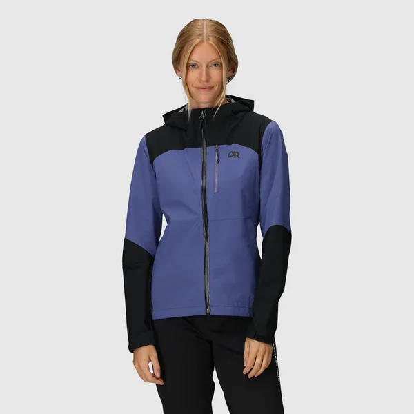 Outdoor Research - Women's Freewheel MTB Stretch Rain Jacket - Military ...