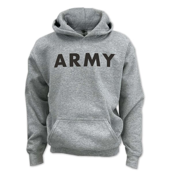 Army Gear - Army Youth Logo Core Hood (Grey) - Military & First ...