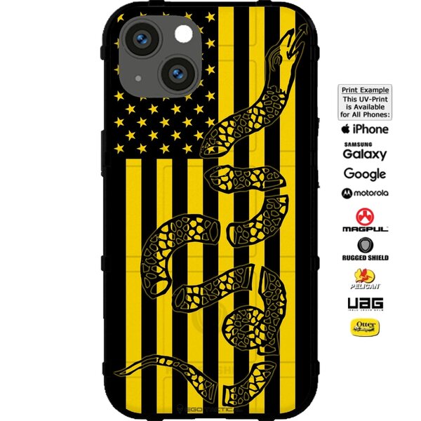 EGO Tactical - Yellow Subdued Reversed Ben Franklin Snake Flag Custom ...
