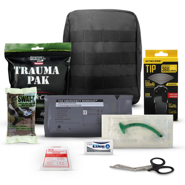 MediTac Kits - Tactical Trauma IFAK Kit in Molle Pouch - Military & First Responder Discounts | GOVX